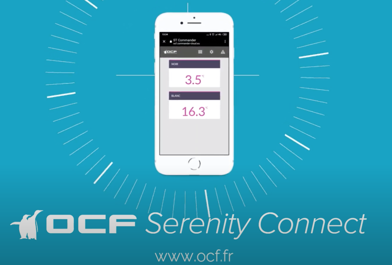 Vitrines réfrigérées - contrôle à distance - OCF Serenity Connect